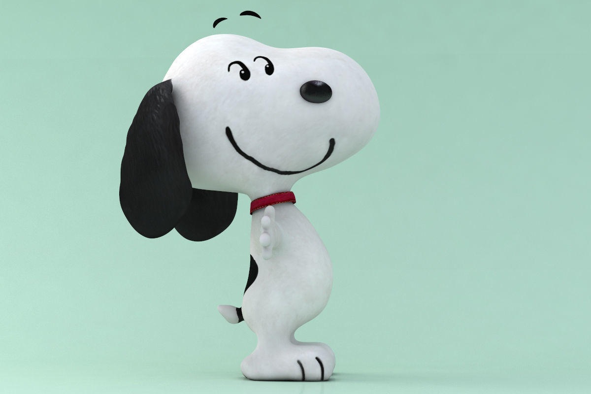 peanuts snoopy cartoon dog 3D model animated rigged | CGTrader
