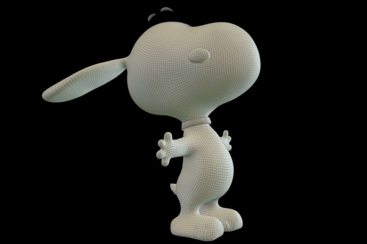 peanuts snoopy cartoon dog 3D model animated rigged | CGTrader