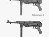 3D model MP40 Submachine gun VR / AR / low-poly | CGTrader