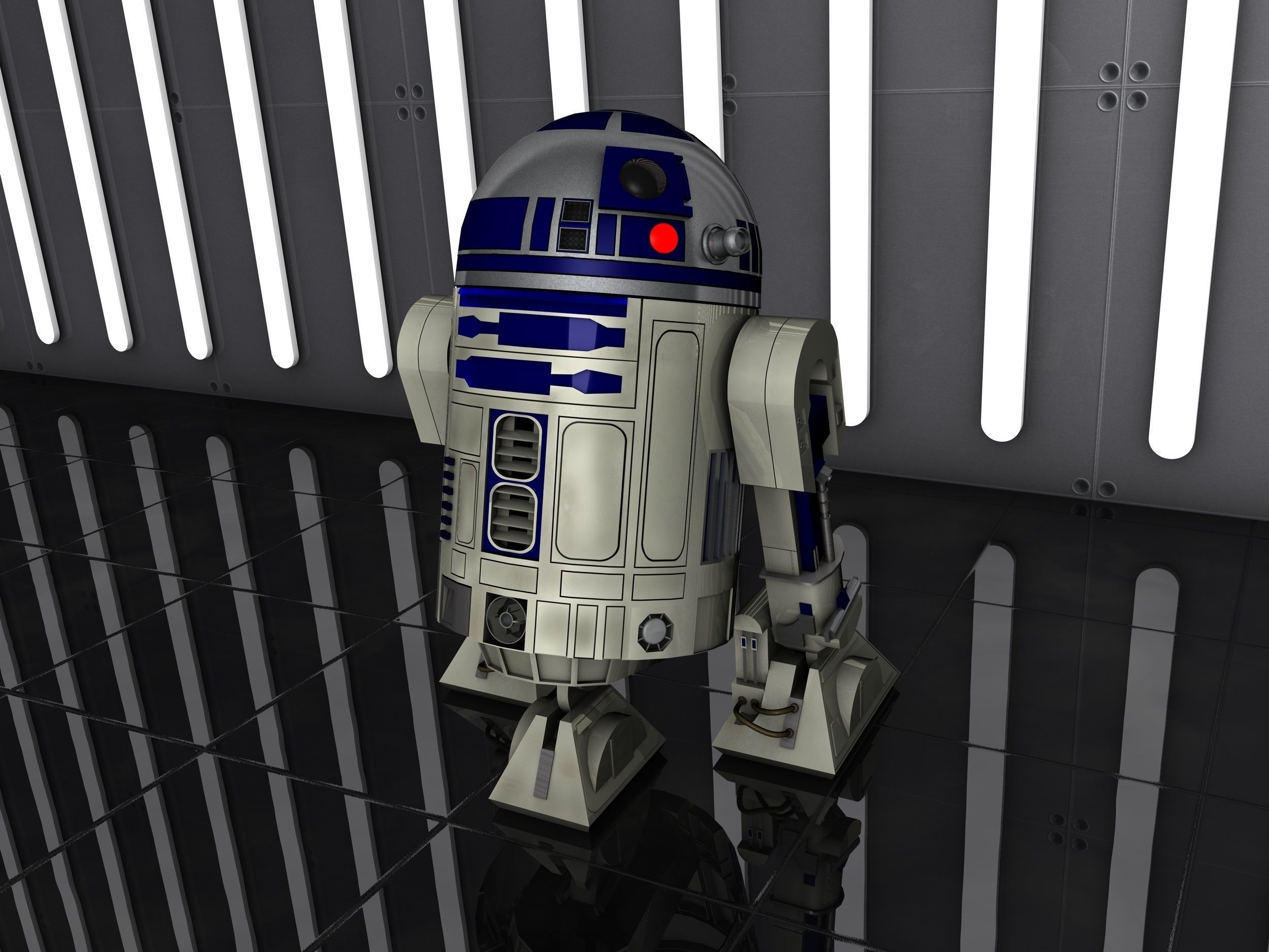 R2D2 and R5D4 Droids Star Wars 3D model | CGTrader
