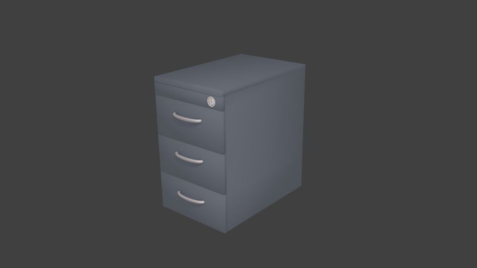 drawers of office free 3D model | CGTrader