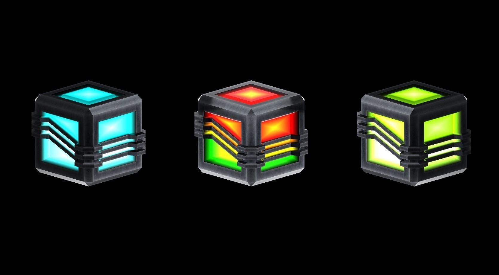 3D model Energy Cube VR / AR / low-poly | CGTrader