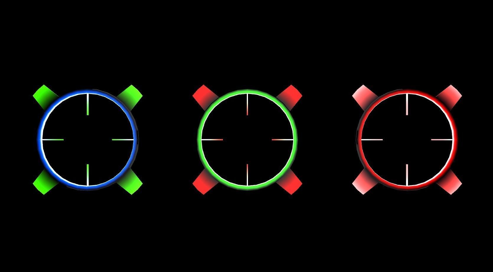 3D model Target crosshair VR / AR / low-poly | CGTrader