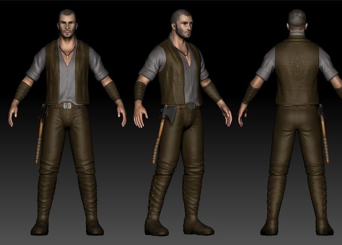 High Poly Armored Warrior 3D model | CGTrader