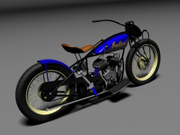 Indian Flat Track Racer 1928 3D model | CGTrader
