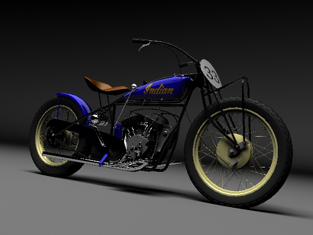 Indian Flat Track Racer 1928 3D model | CGTrader