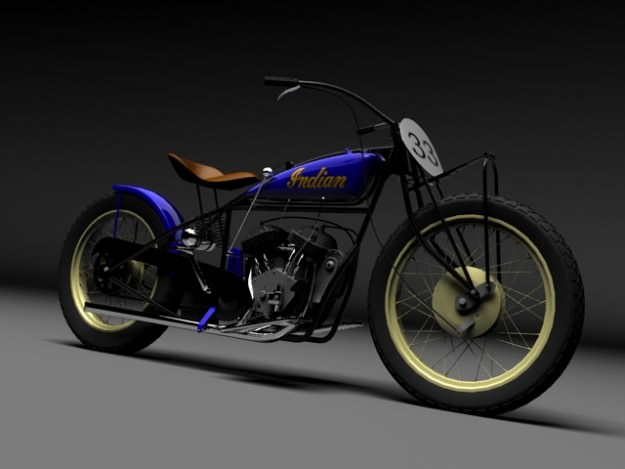 Indian Flat Track Racer 1928 3D model | CGTrader