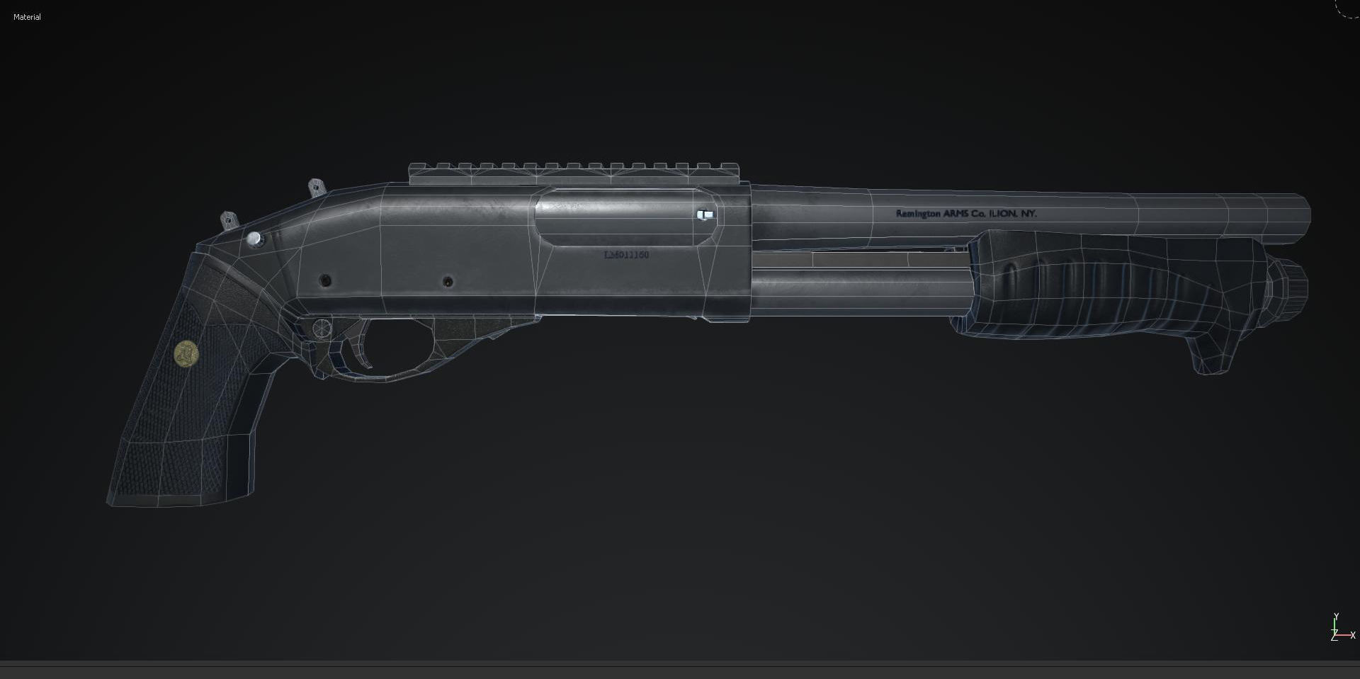 3D model Remington 870 Modular Combat Shotgun VR / AR / low-poly | CGTrader