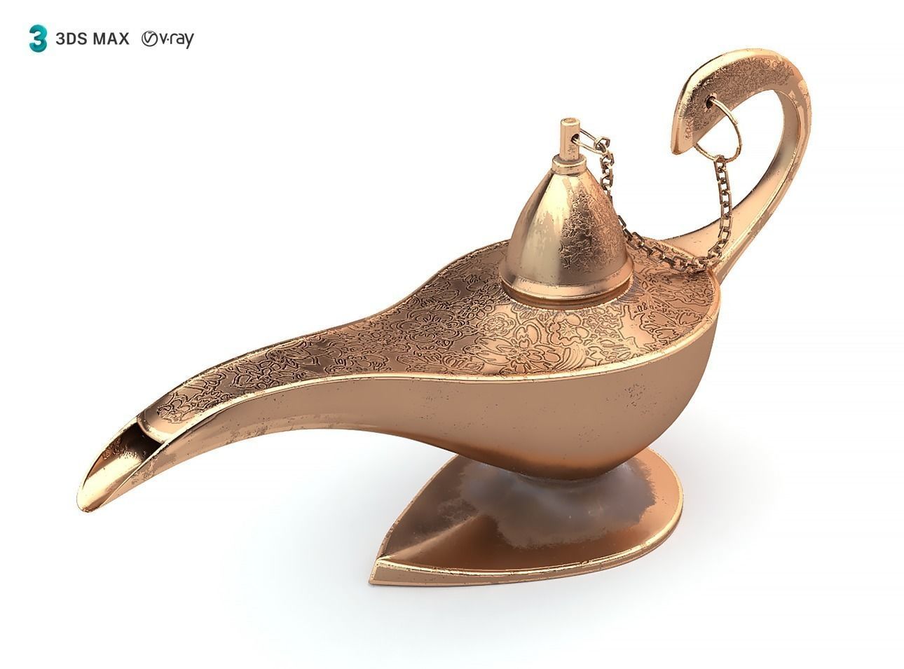 3D model Jinn Lamp VR / AR / low-poly rigged | CGTrader