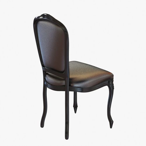 Sixinch louis armless chair 3D Model MAX OBJ 3DS FBX MTL | CGTrader.com