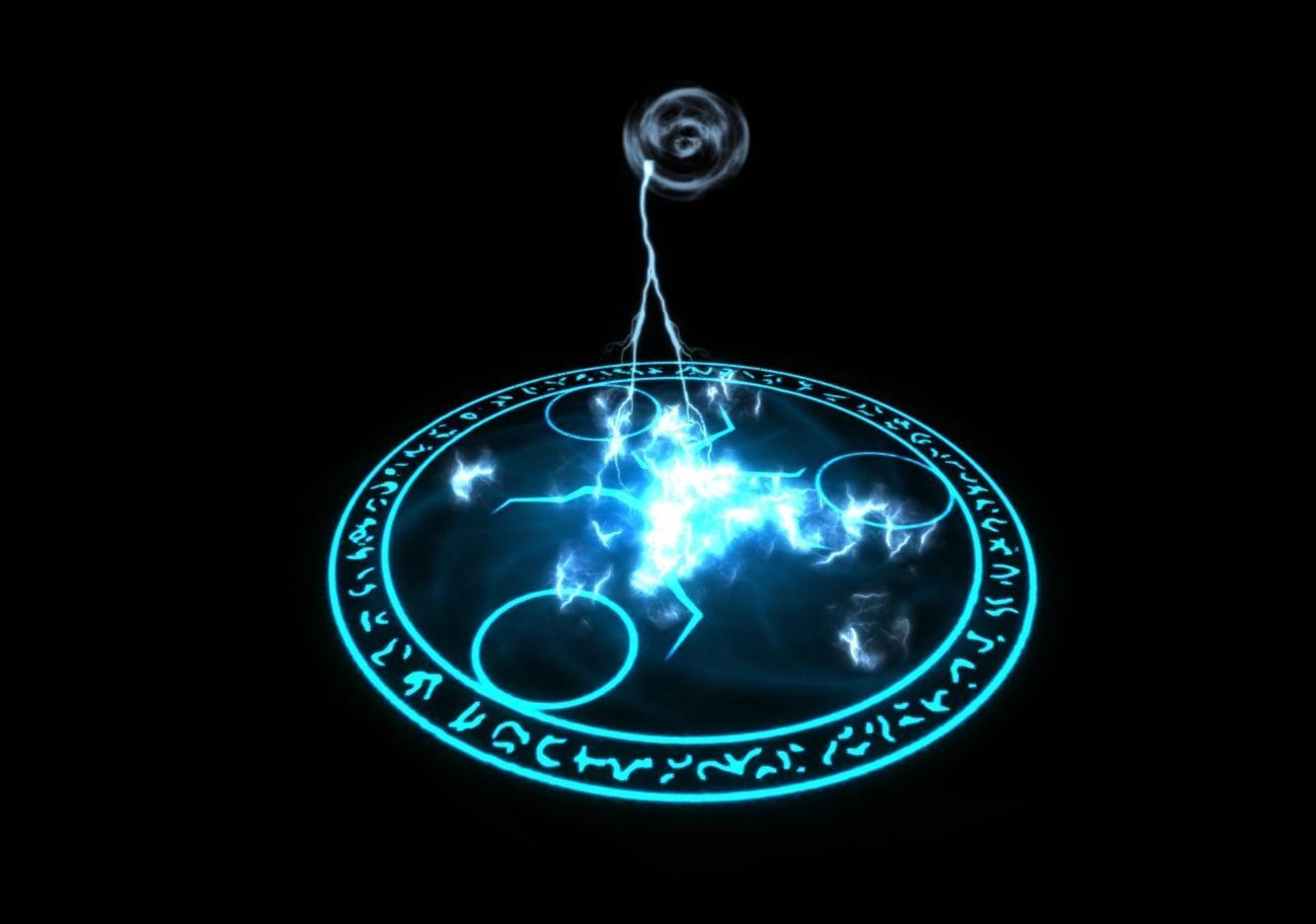 Electric Ground Spell Cast 3D model animated | CGTrader