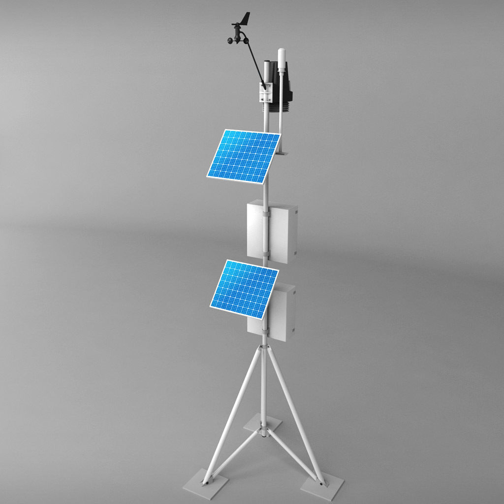 Weather meteo station high detail 3D model | CGTrader