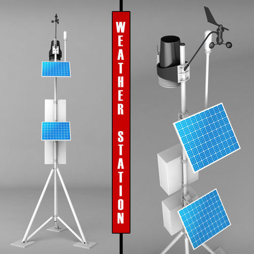 Weather meteo station high detail 3D model | CGTrader
