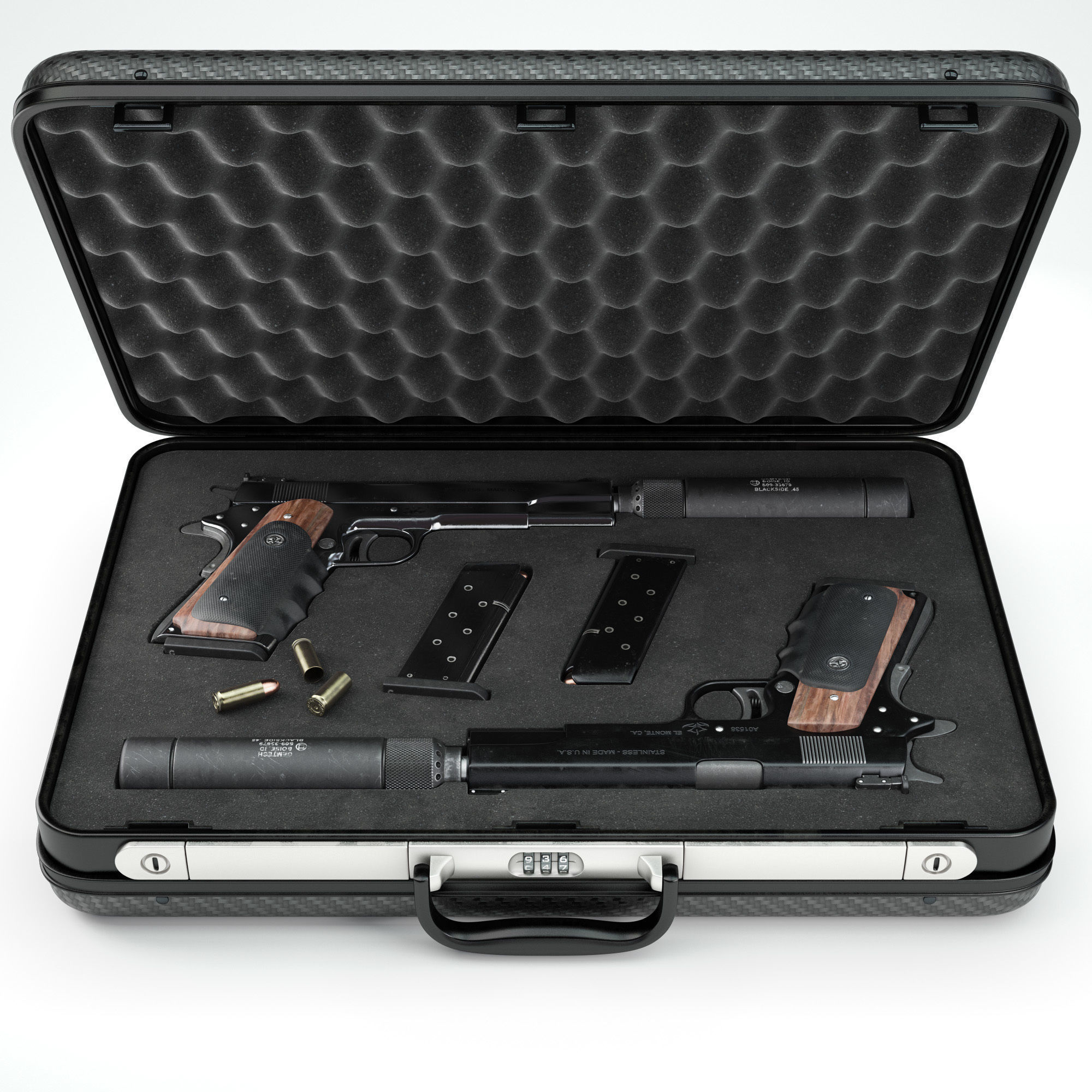 AMT Hardballer - Silverballer 3D model | CGTrader