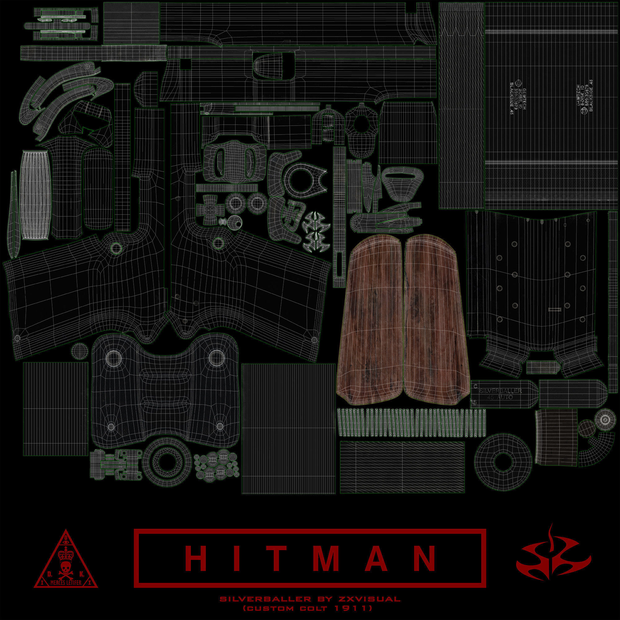 AMT Hardballer - Silverballer 3D model | CGTrader