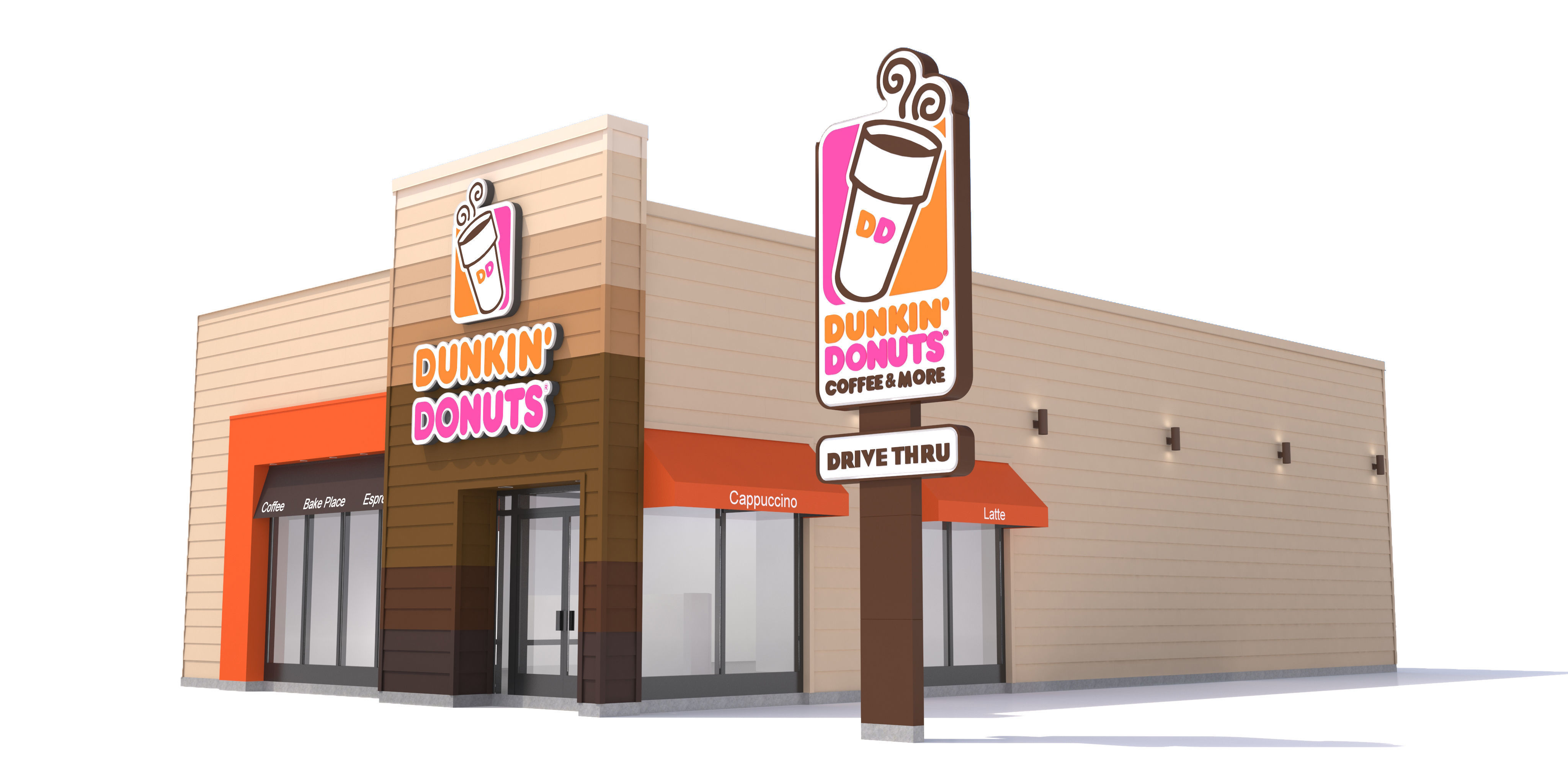 Dunkin Donuts 3D model | CGTrader