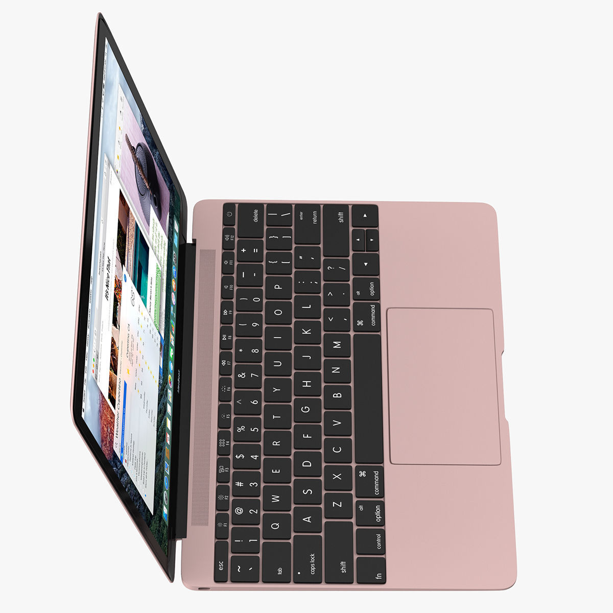 Apple Macbook Pink 3D model | CGTrader