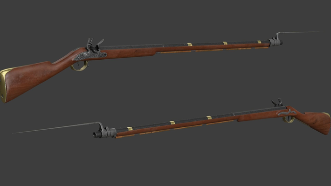 3D model Musket VR / AR / low-poly | CGTrader