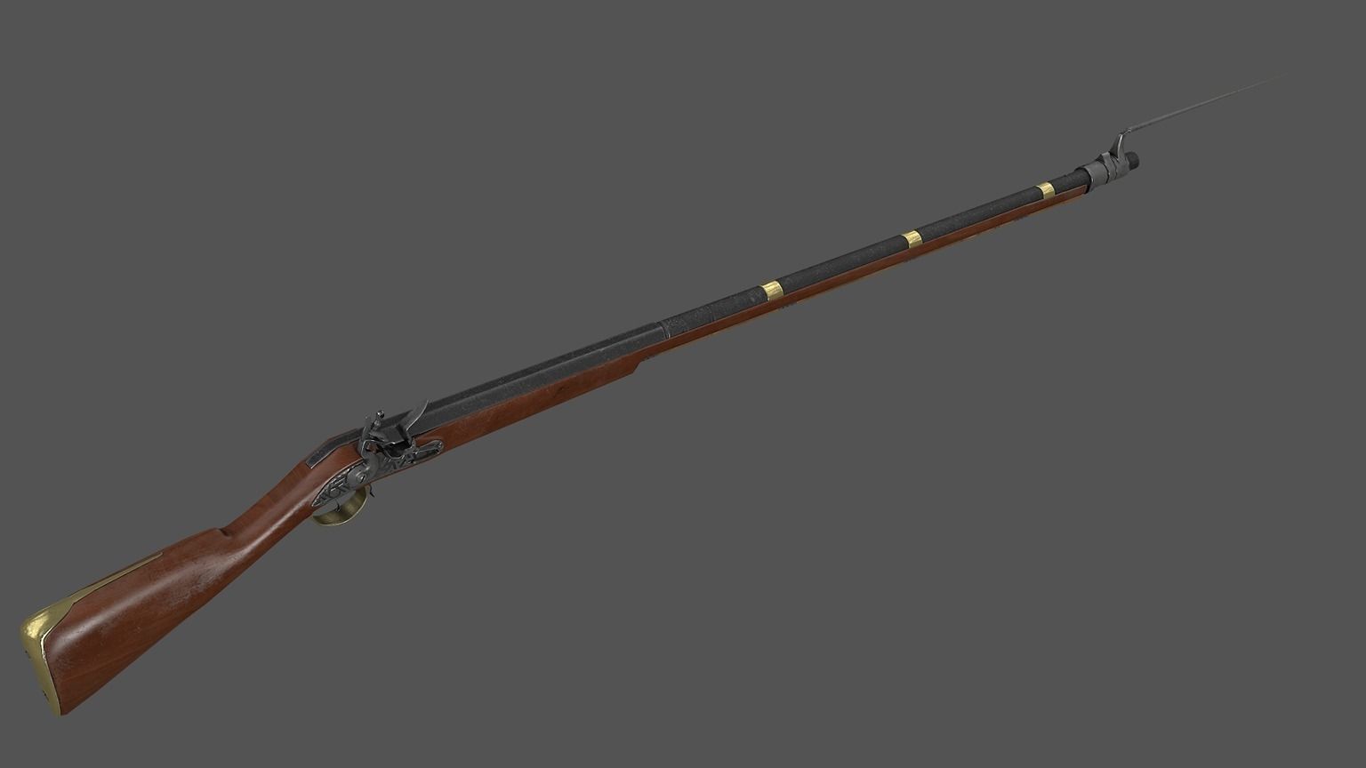 3D model Musket VR / AR / low-poly | CGTrader