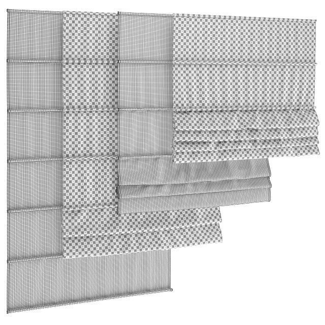 Roman Blinds 3D model | CGTrader