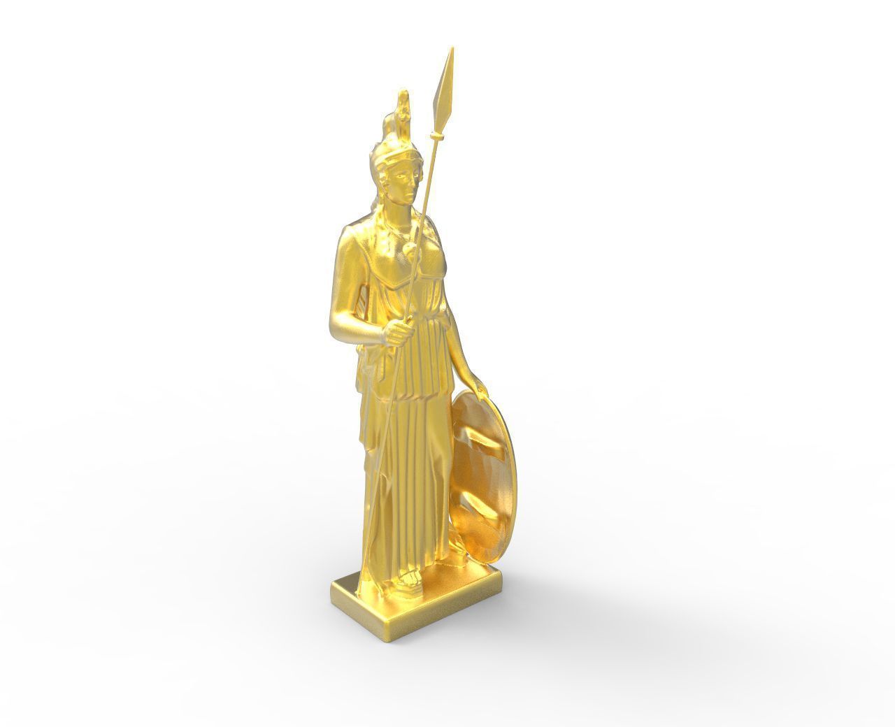 Scanned Athena Statue 3D model 3D printable | CGTrader