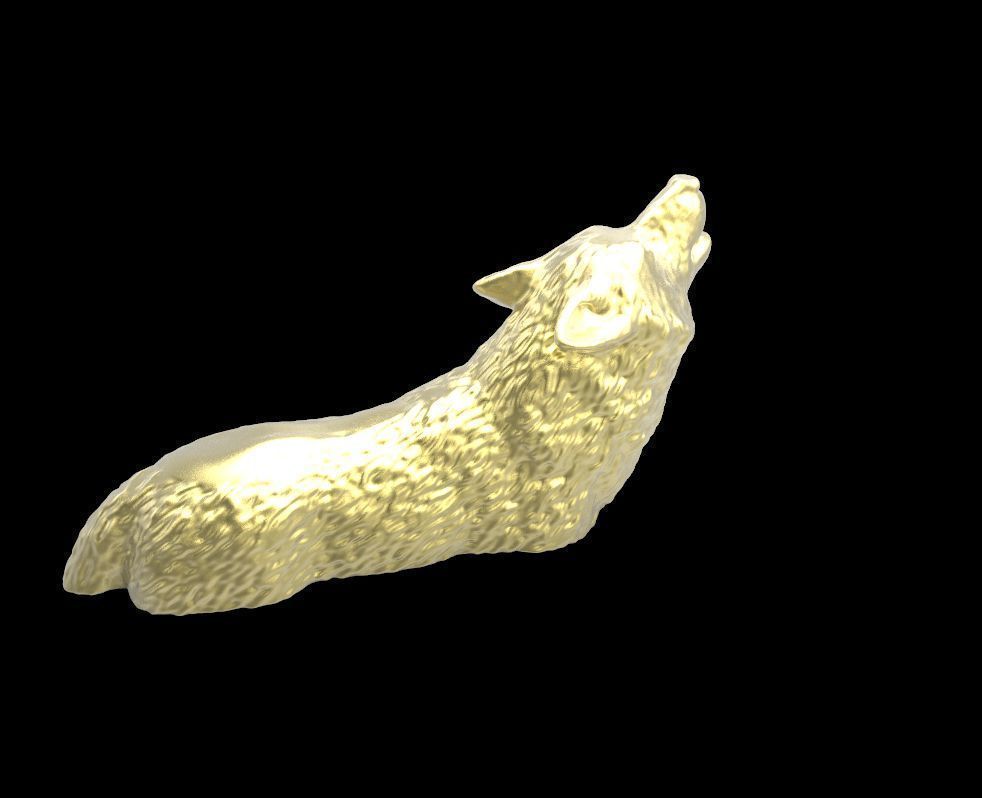 Howling Wolf Torso 3D model 3D printable | CGTrader
