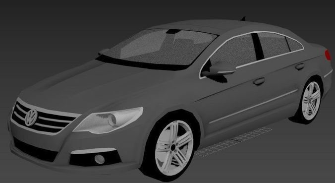 3D model Volkswagen Passat CC 2008 VR / AR / low-poly | CGTrader