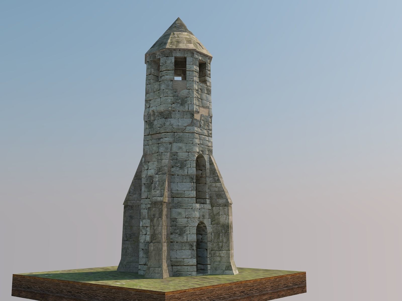 Medieval Lighthouse free VR / AR / low-poly 3D model | CGTrader
