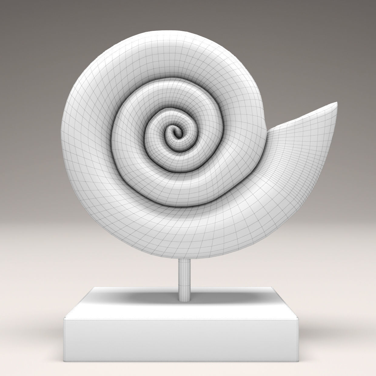 ammonite shell 3D model | CGTrader