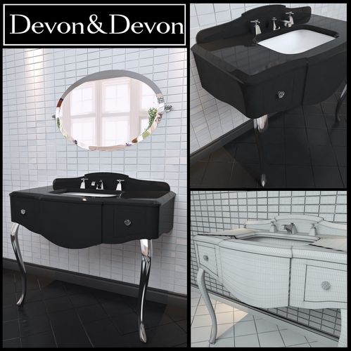 Washbasin Devon and Devon console Miami 3D model | CGTrader