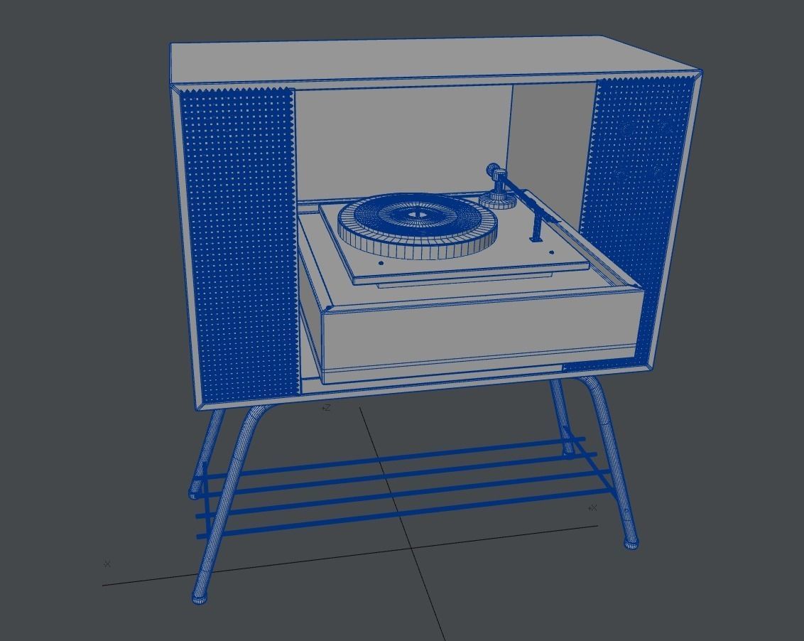 Vintage Record Player 3D model | CGTrader