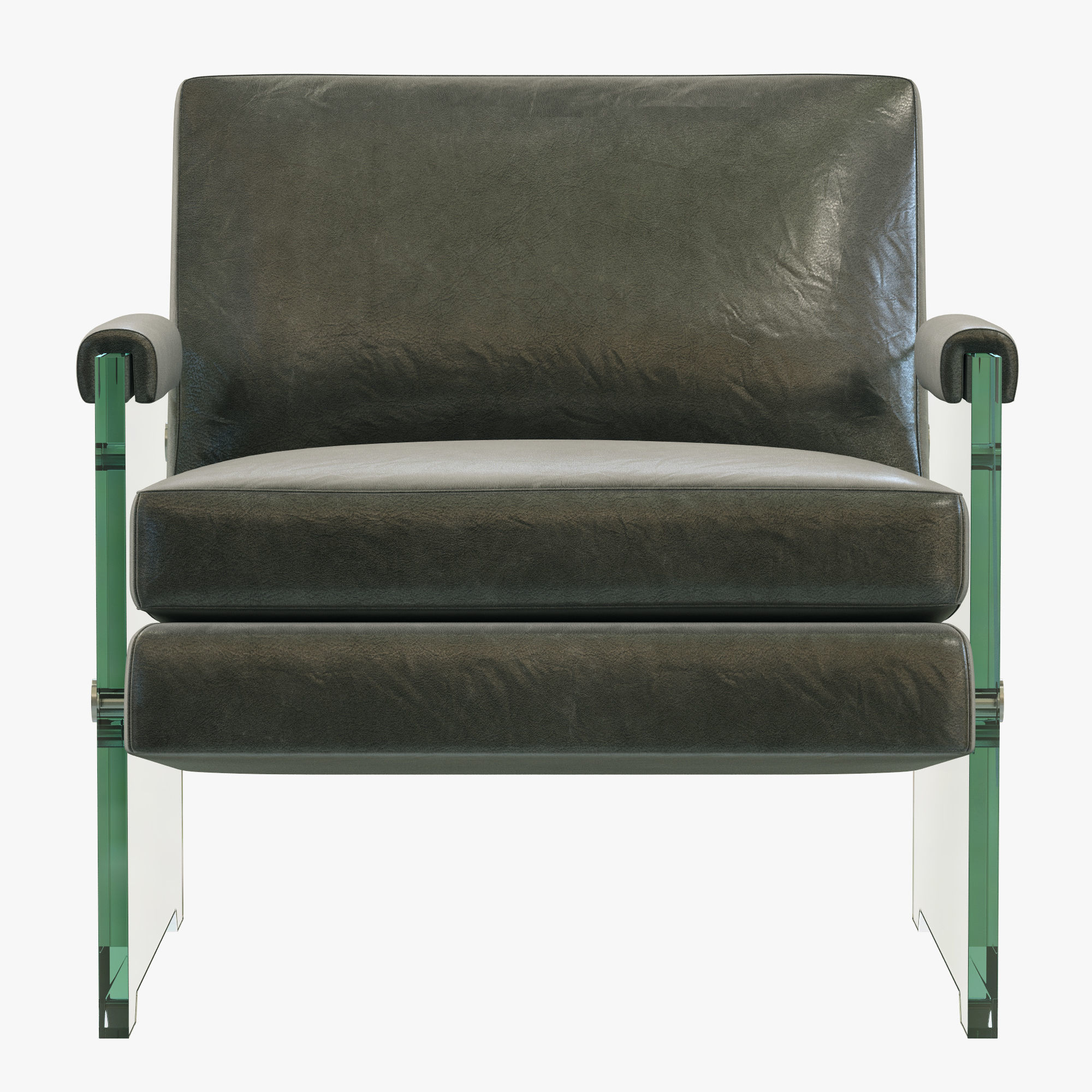 RH Modern Luca Leather Chair 3D Model MAX OBJ 3DS FBX MTL | CGTrader.com