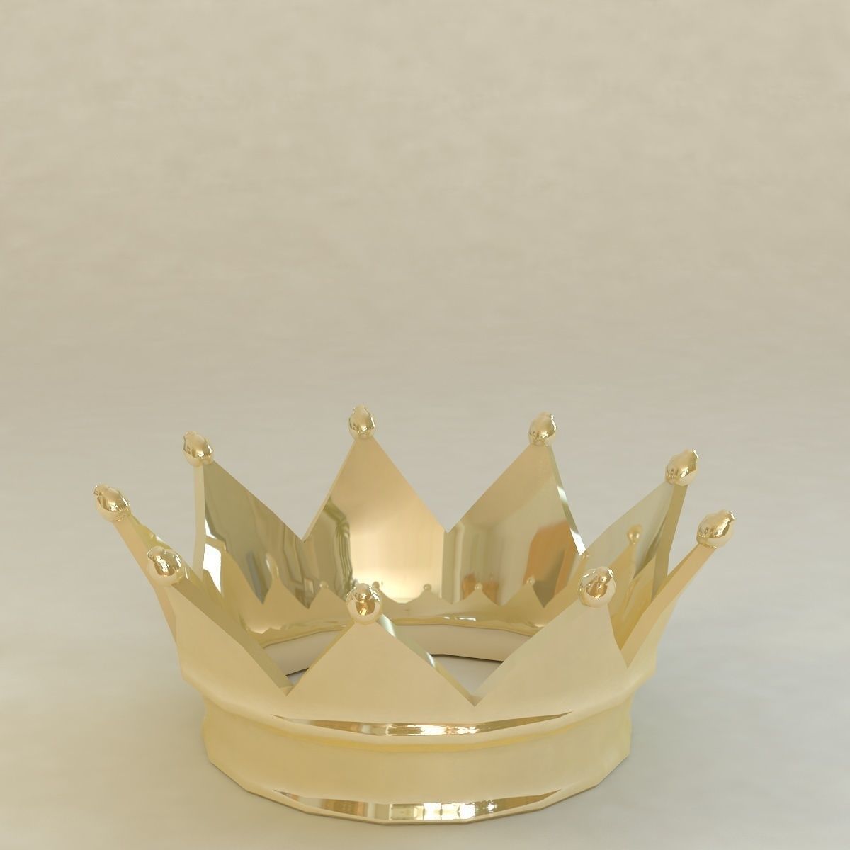 3D model crown low poly style VR / AR / low-poly | CGTrader