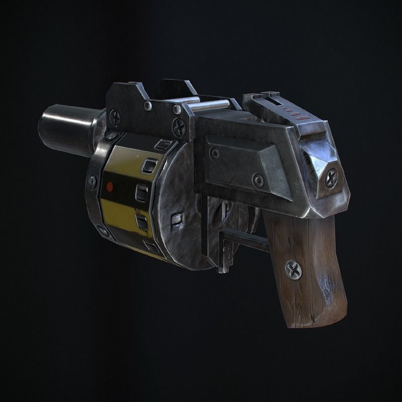 3D model Strange gun VR / AR / low-poly | CGTrader