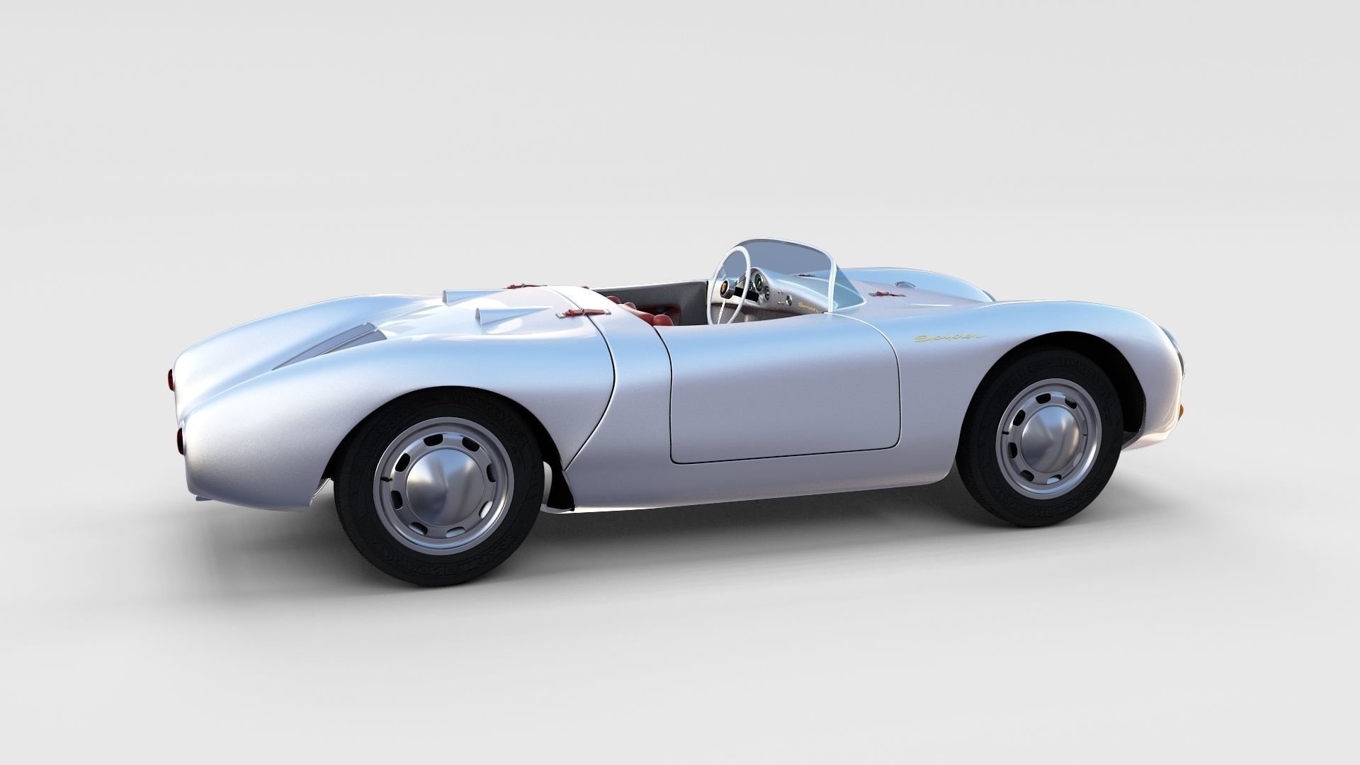 Porsche 550 Spyder rev 3D model | CGTrader