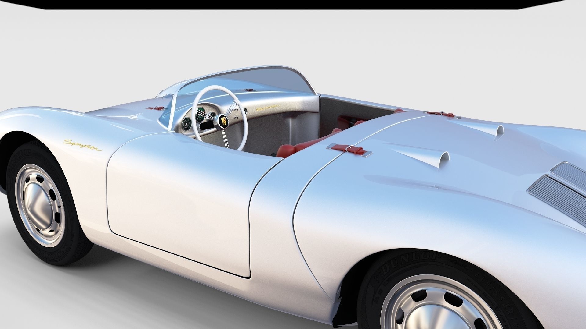 Porsche 550 Spyder rev 3D model | CGTrader