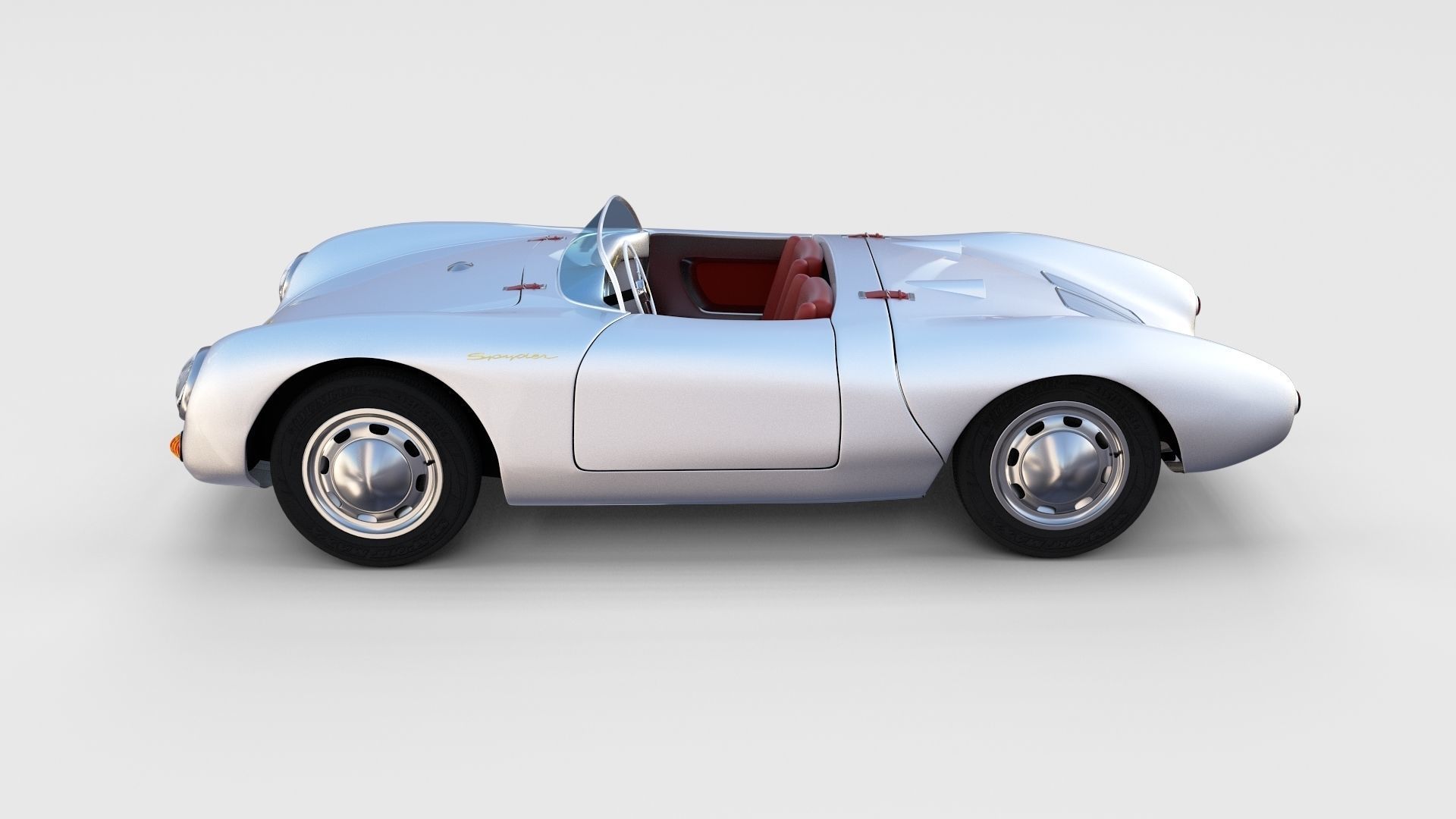 Porsche 550 Spyder rev 3D model | CGTrader