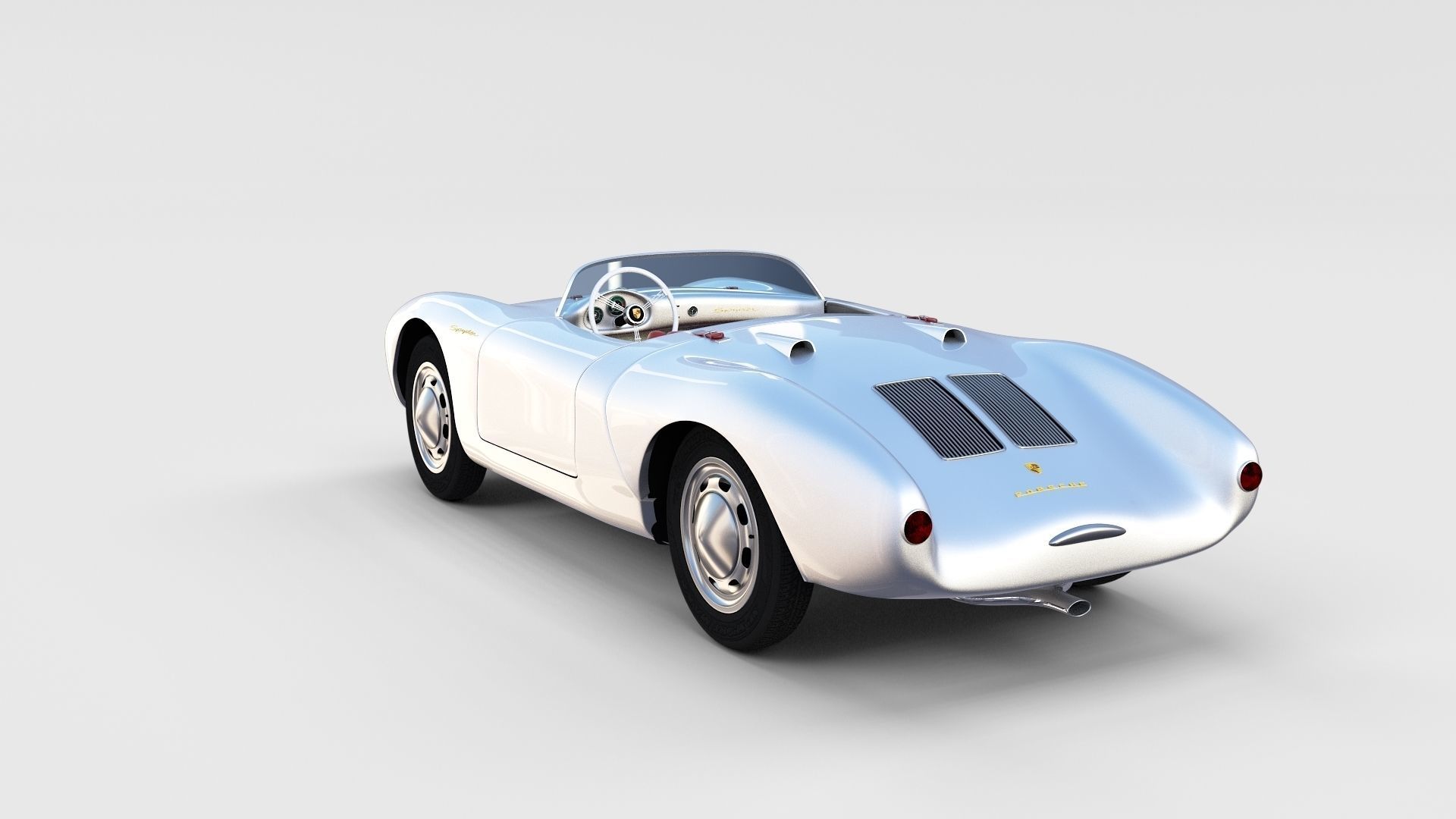 Porsche 550 Spyder rev 3D model | CGTrader