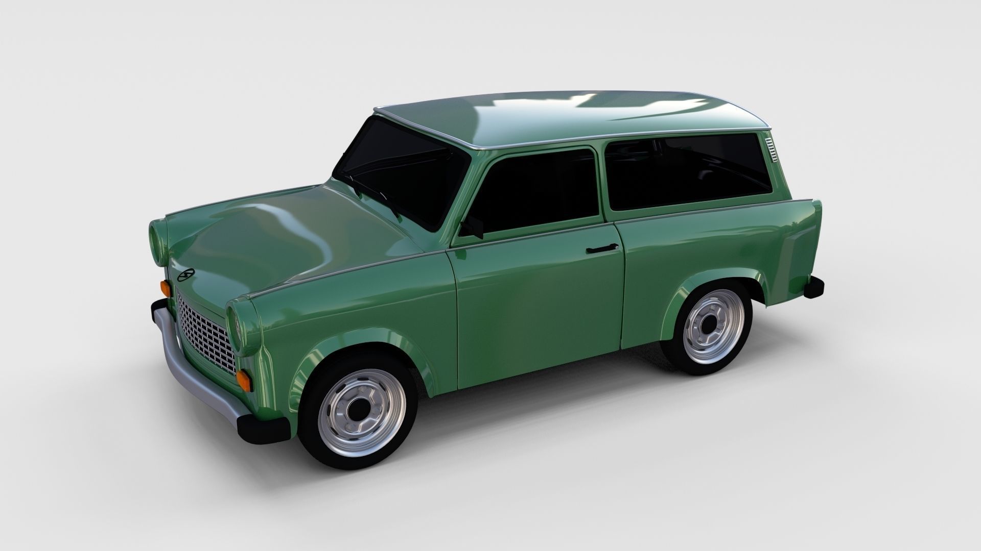 Trabant 601 estate rev 3D model | CGTrader