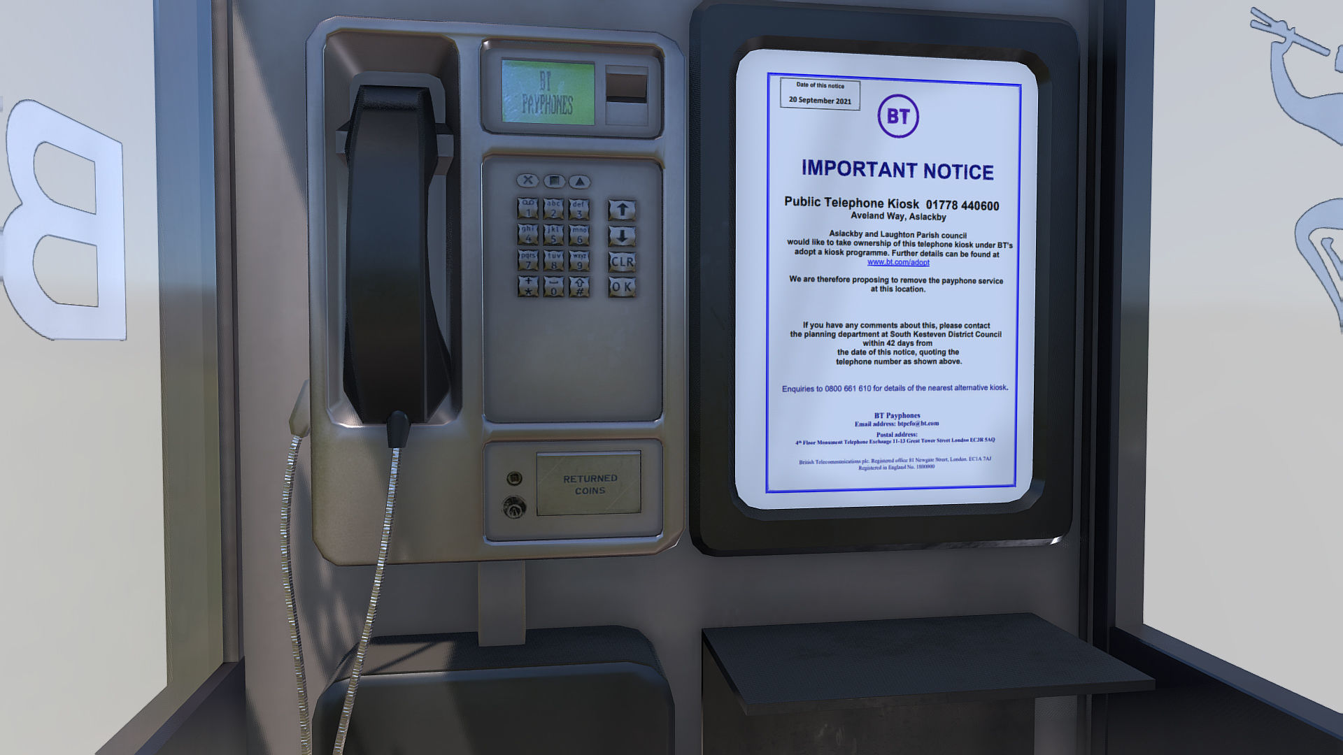 3D model Modern BT Phone booth VR / AR / low-poly | CGTrader
