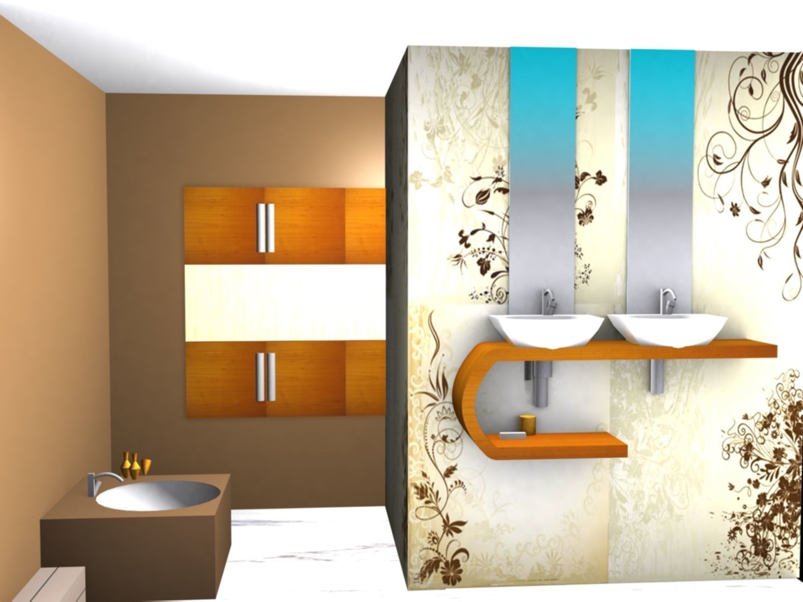 Washroom model bathroom design free VR / AR / low-poly 3D model | CGTrader