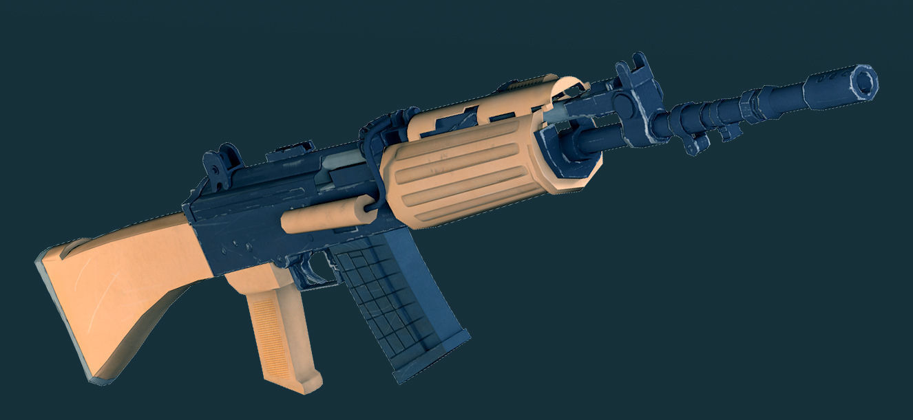 3D model insas lmg gun VR / AR / low-poly | CGTrader