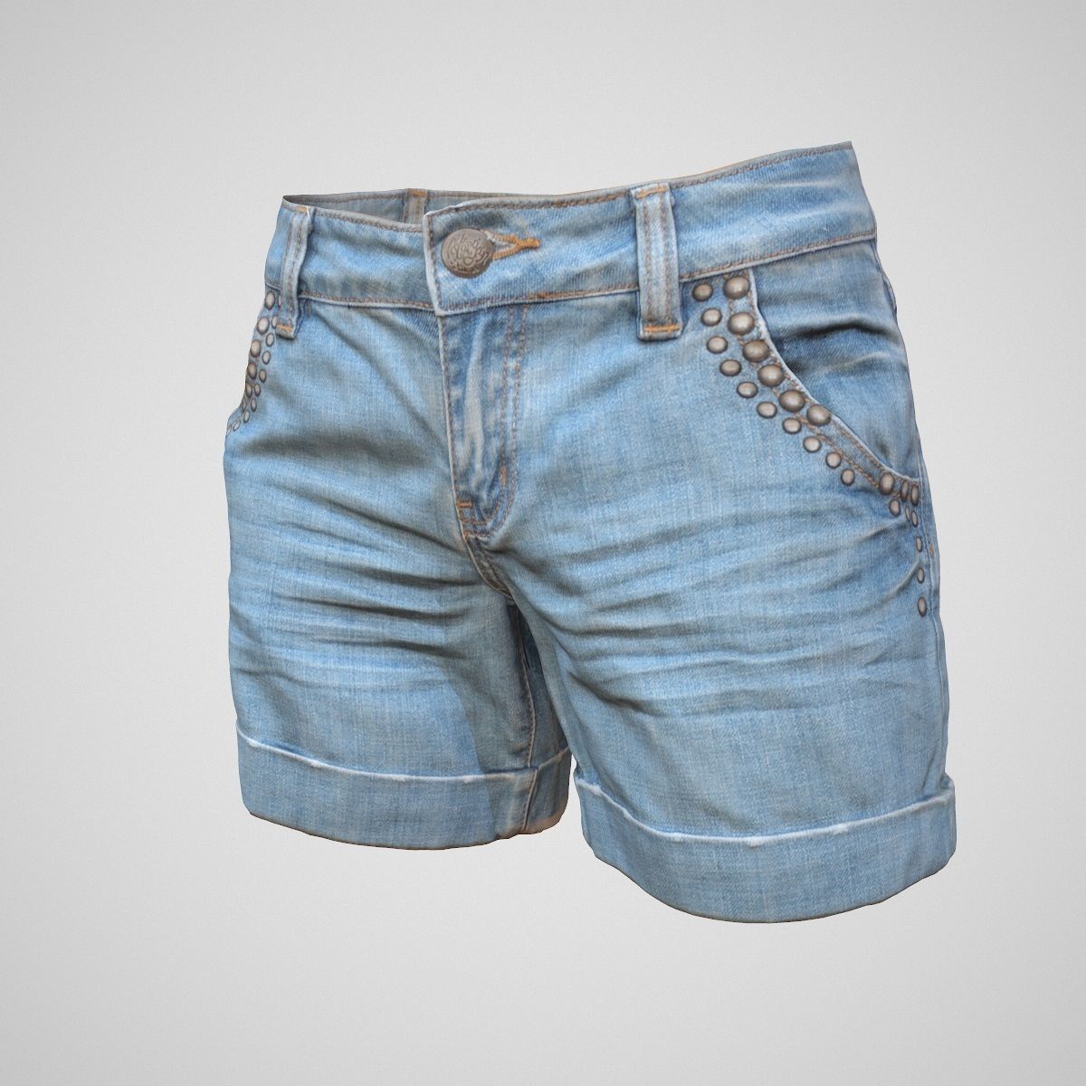 3D model Realistic Jeans Shorts VR / AR / low-poly | CGTrader