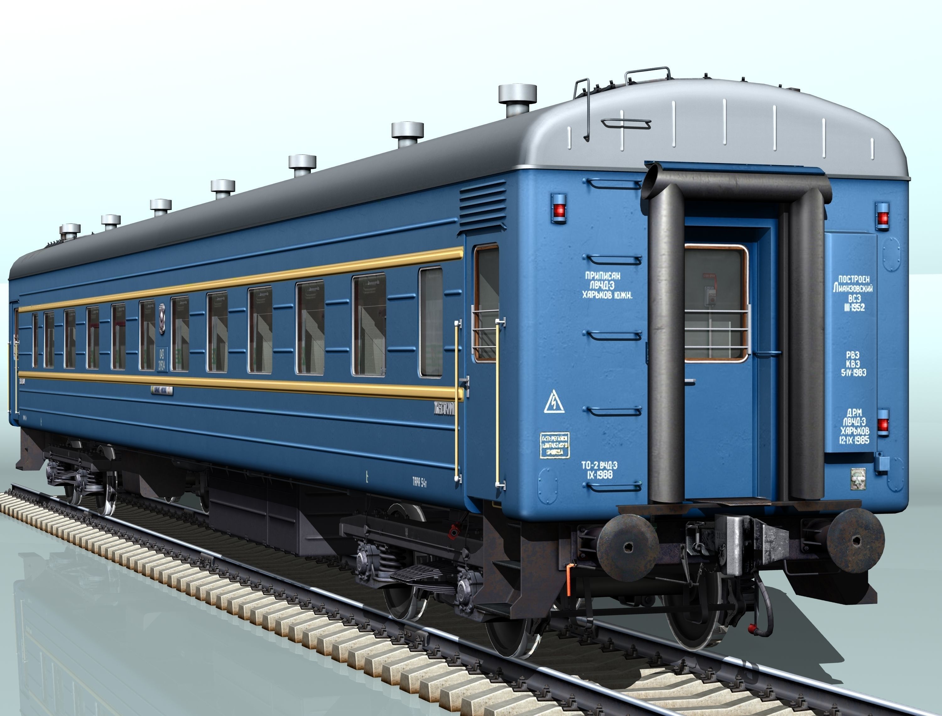 3D model railcar CMV LVZ VR / AR / low-poly | CGTrader