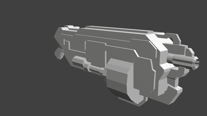 Low Poly Gun free VR / AR / low-poly 3D model | CGTrader