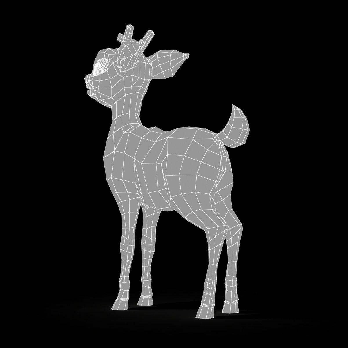 Cartoon Deer 3D model rigged | CGTrader
