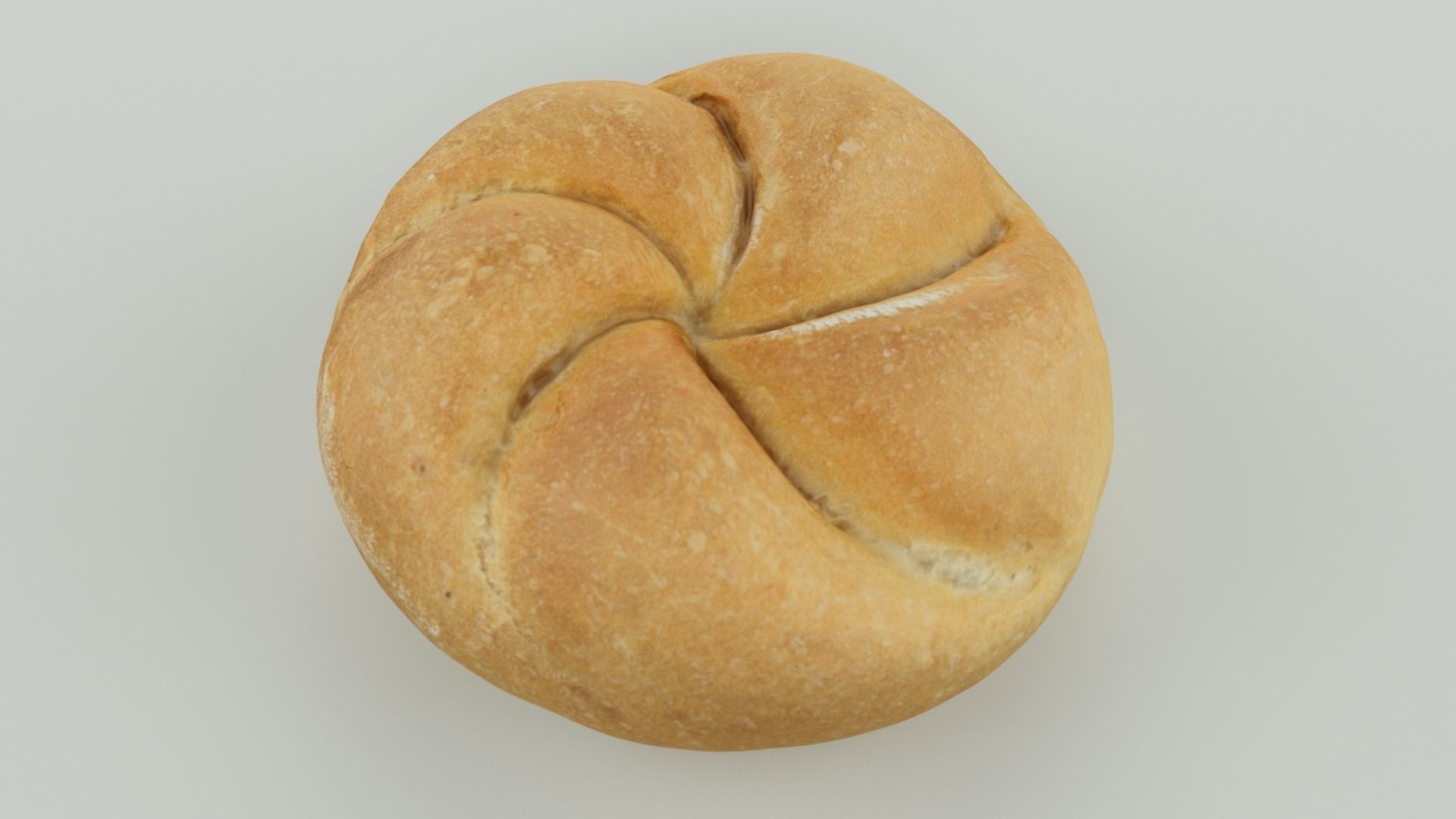 3d scan bread roll - lummerstorfer semmel 1 3D model | CGTrader