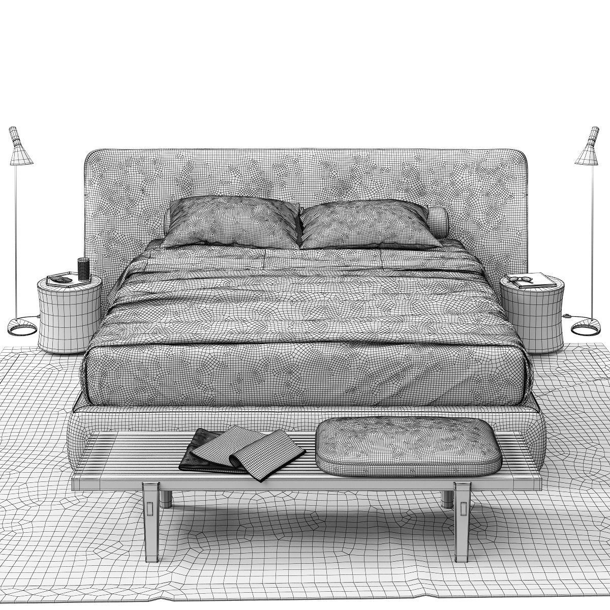 POLIFORM REVER BED SET 3D model | CGTrader