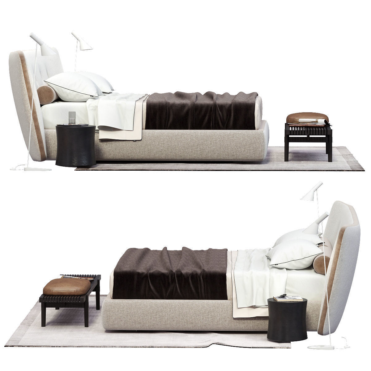 POLIFORM REVER BED SET 3D model | CGTrader
