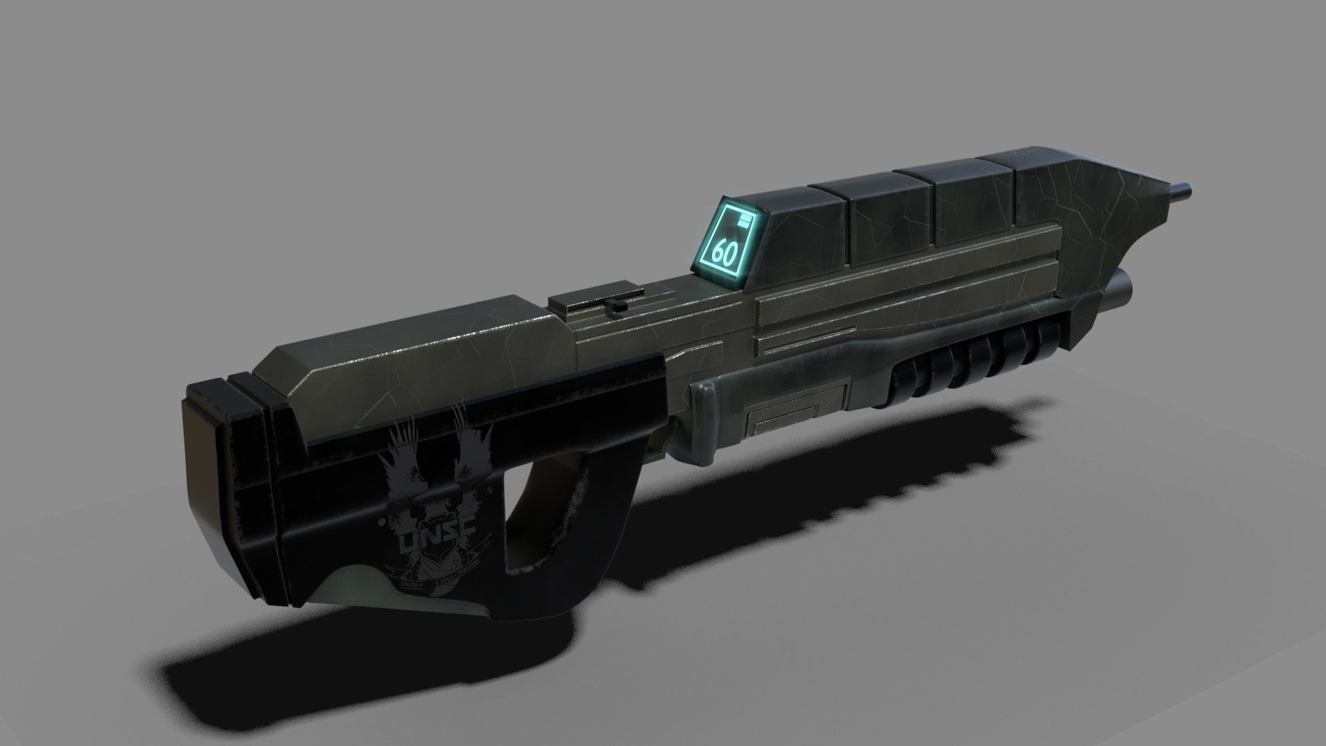 Halo Assault Rifle 3D model | CGTrader